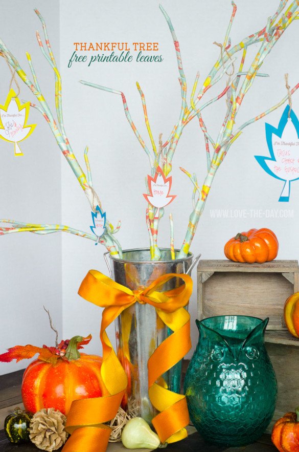 FREE Thanksgiving Tree Printable by Love The Day