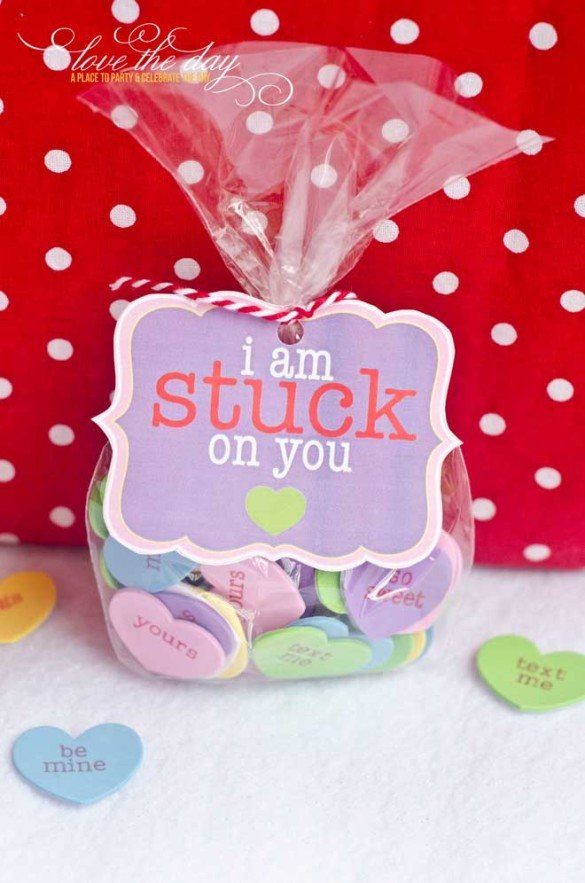 I'm Stuck On You Valentine Tag & Idea by Lindi Haws of Love The Day