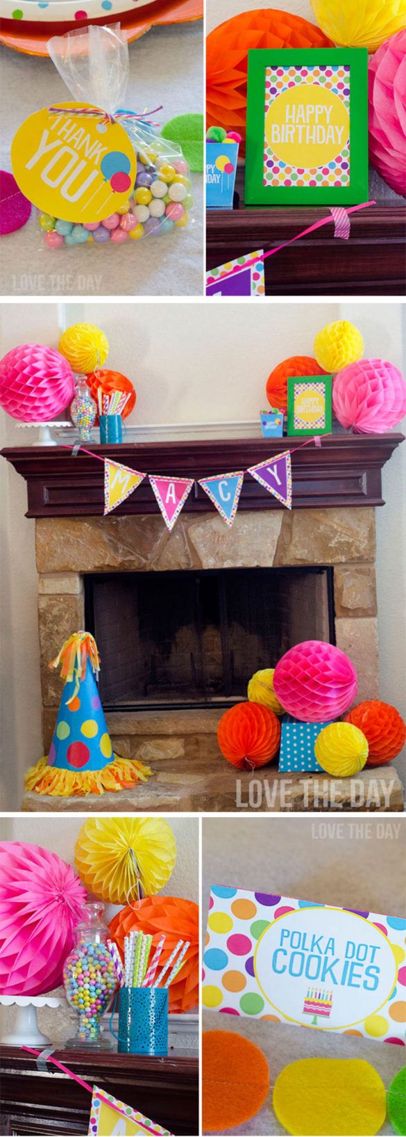 Polka Dot Birthday Party by Love The Day
