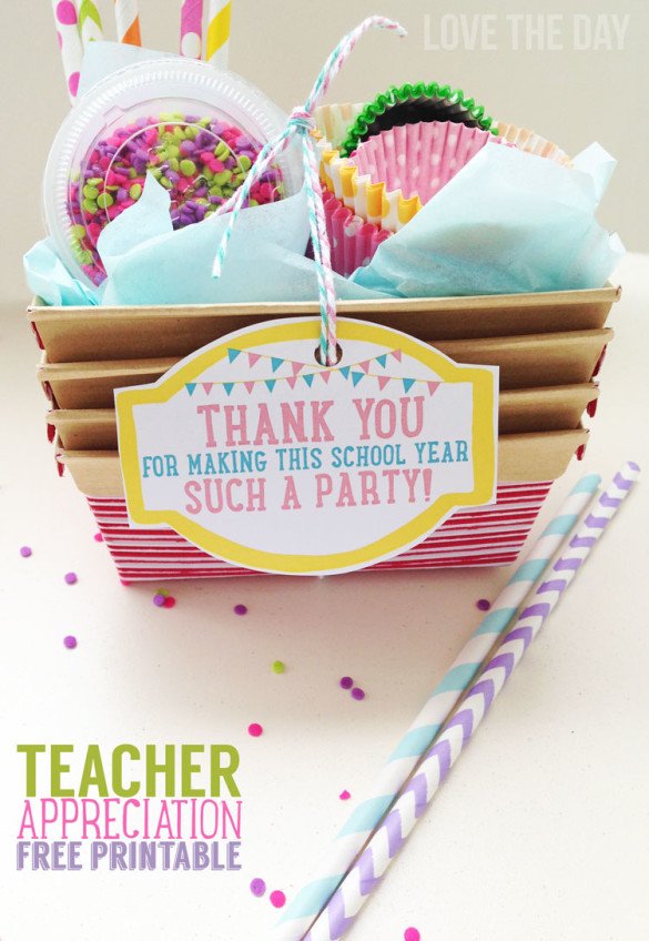 A Collection of FREE Teacher Appreciation Printables on Love The Day