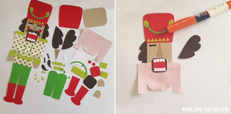 Easy Christmas Crafts:: A DIY Paper Nutcracker