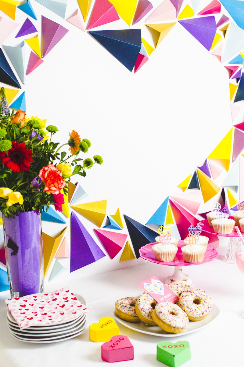 DIY Geometric Backdrop Ideas on Love The Day