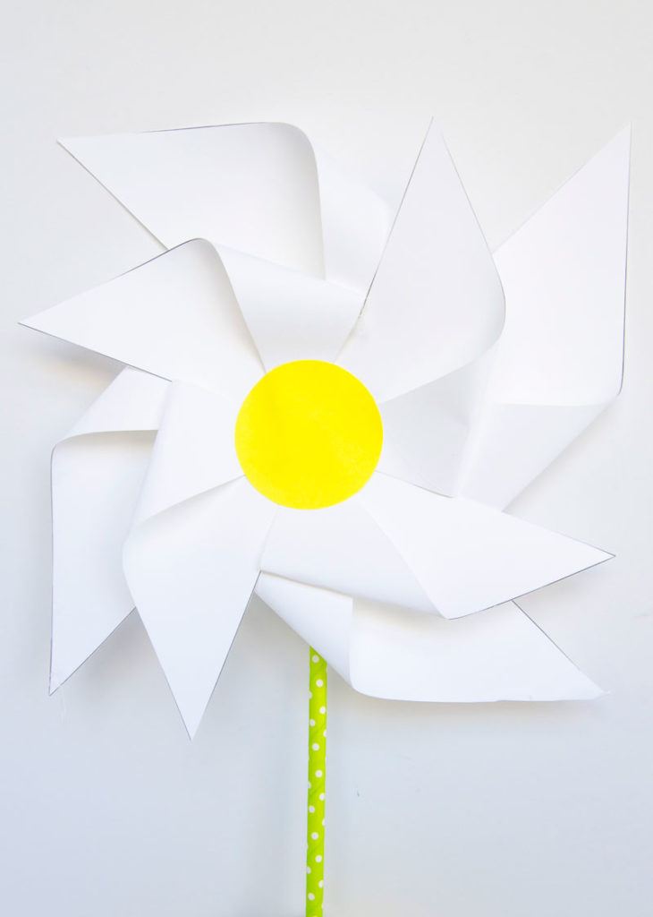 Daisy DIY Pinwheels by Lindi Haws of Love The Day