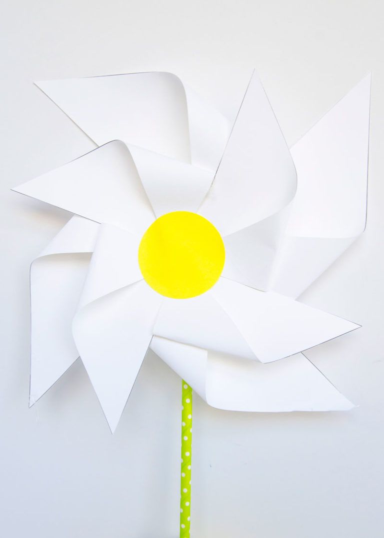 Daisy DIY Pinwheels by Lindi Haws of Love The Day