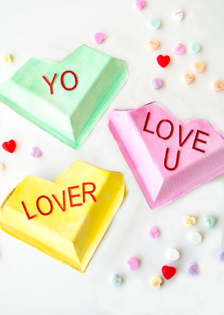 Make Your Own Conversation Hearts Candy Boxes by Lindi Haws of Love The Day