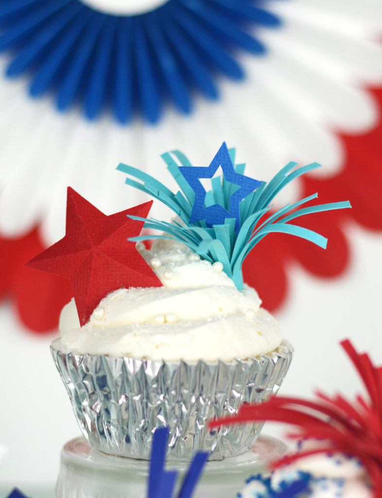 DIY Firework Cupcake Toppers by Amy Robison on Love the Day