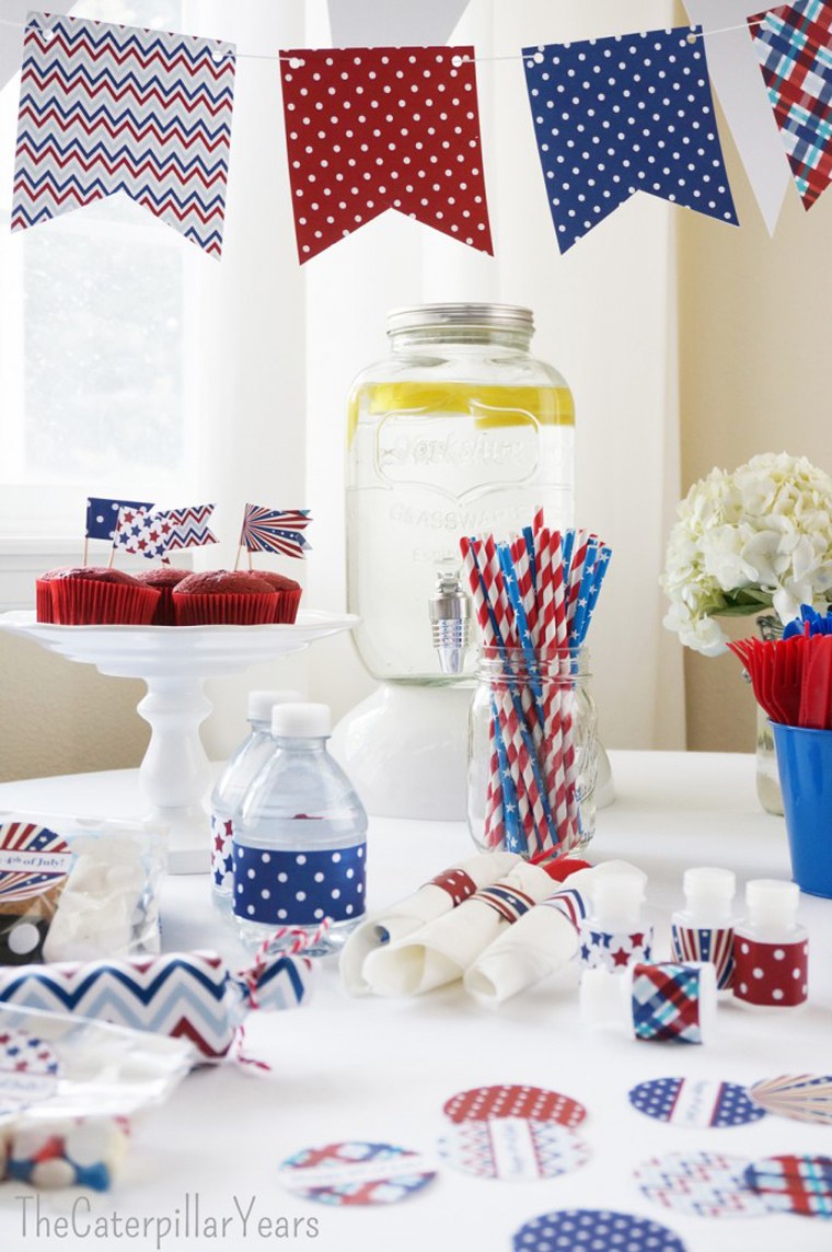 15 Free Printable 4th of July Decorations on Love the Day