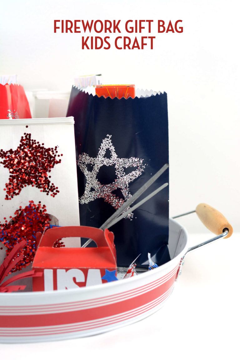 Easy 4th of July Crafts for Kids Fireworks Gift Bags by Amy Robison on ...