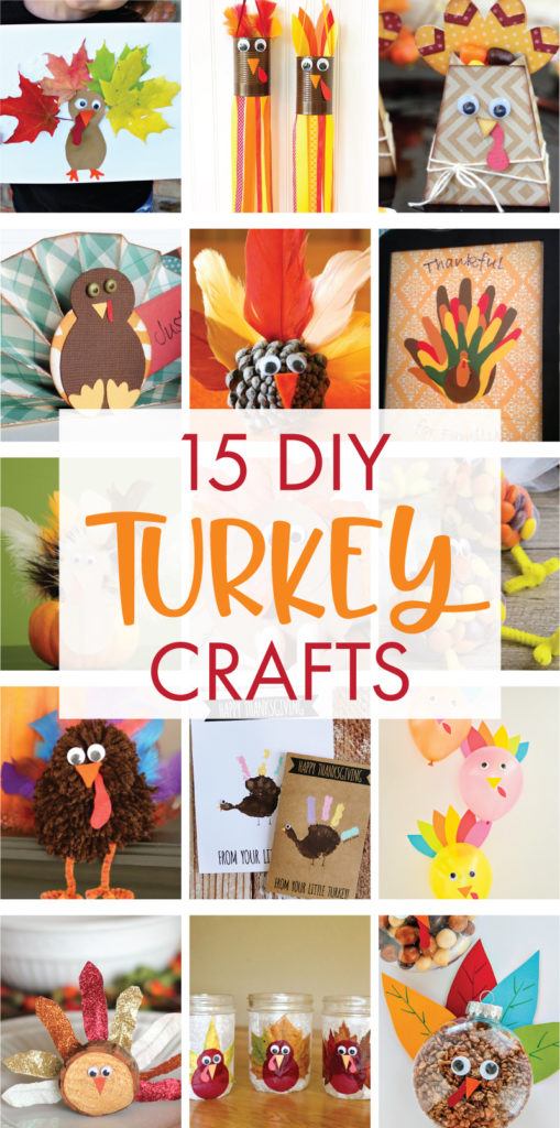 15 DIY Turkey Craft Projects for Thanksgiving on Love the Day