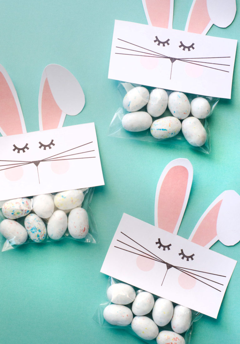 FREE Printable Bunny Bag Toppers by Lindi Haws of Love The Day